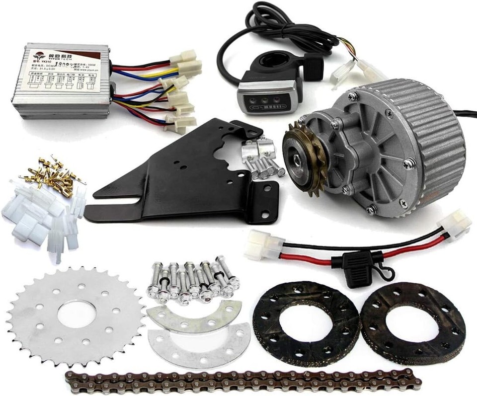 Versatile 450W Electric Bike Left Drive Conversion Kit - Twist or Thumb ...