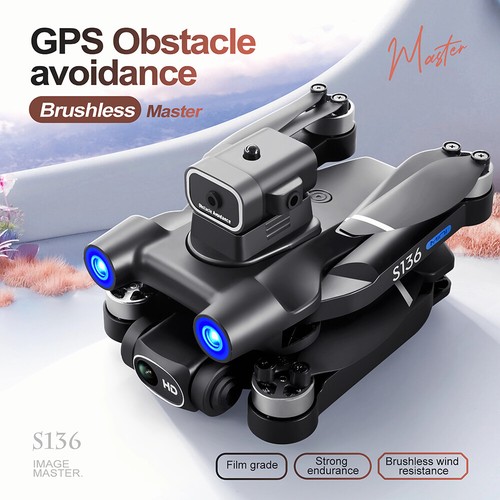 5G GPS Drone Pro with HD Brushless Dual Camera Drone Avoidance Foldable ...