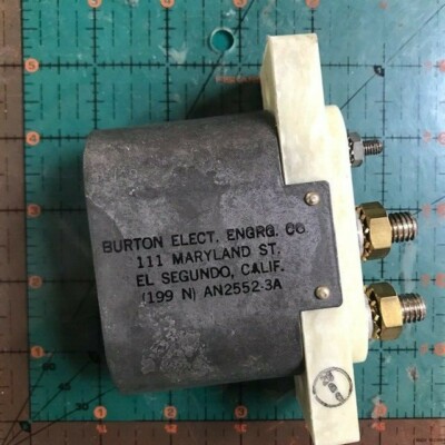 AN2552-3A Burton Aircraft External Power Receptacle Plug Cessna Vintage ...