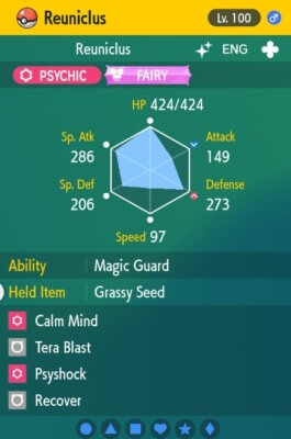 Pokemon Scarlet and Violet 6iv Shiny Max EV Reuniclus | eBay