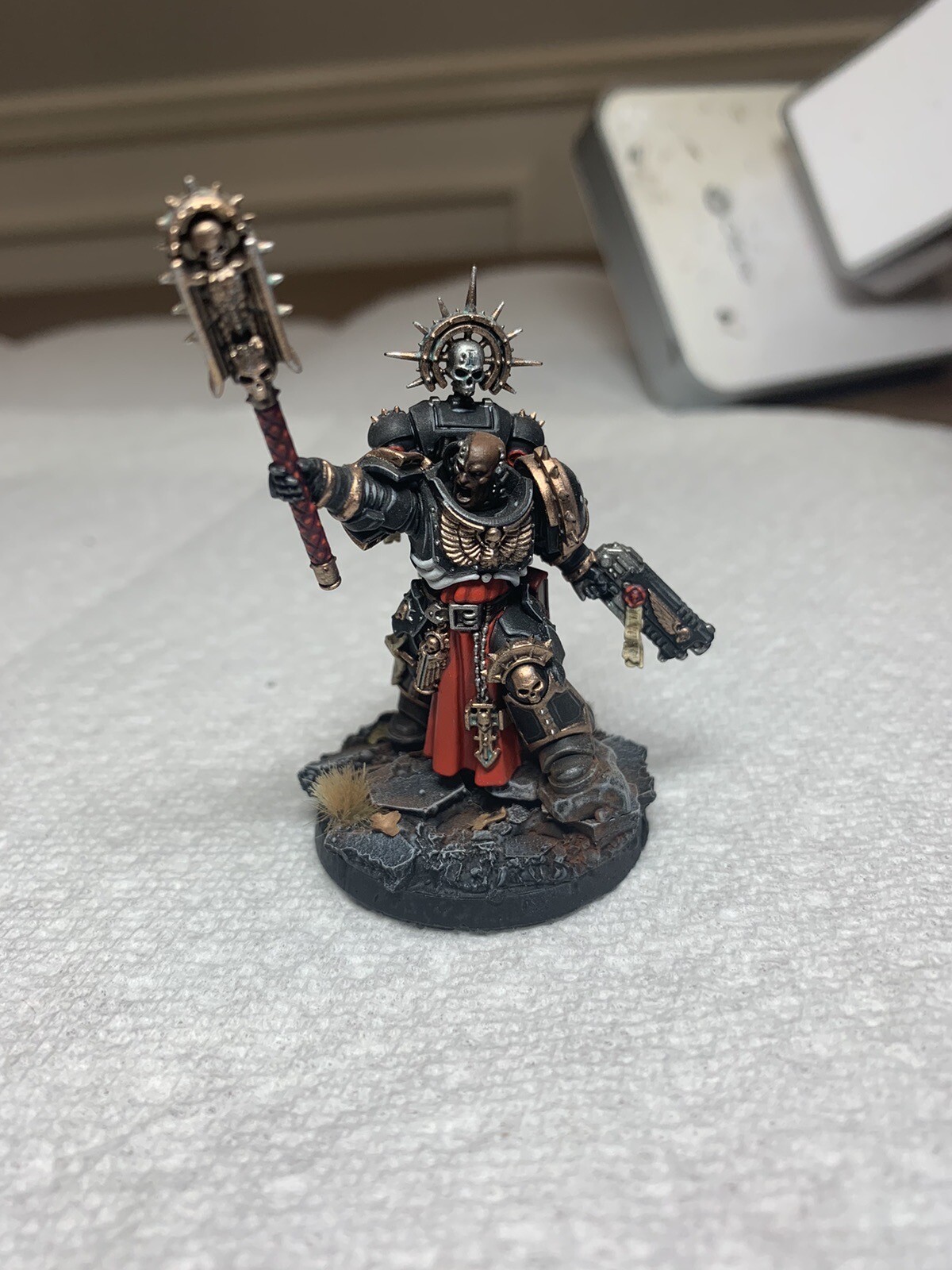 Warhammer 40k Painted Imperial Fist Primaris Chaplain | eBay