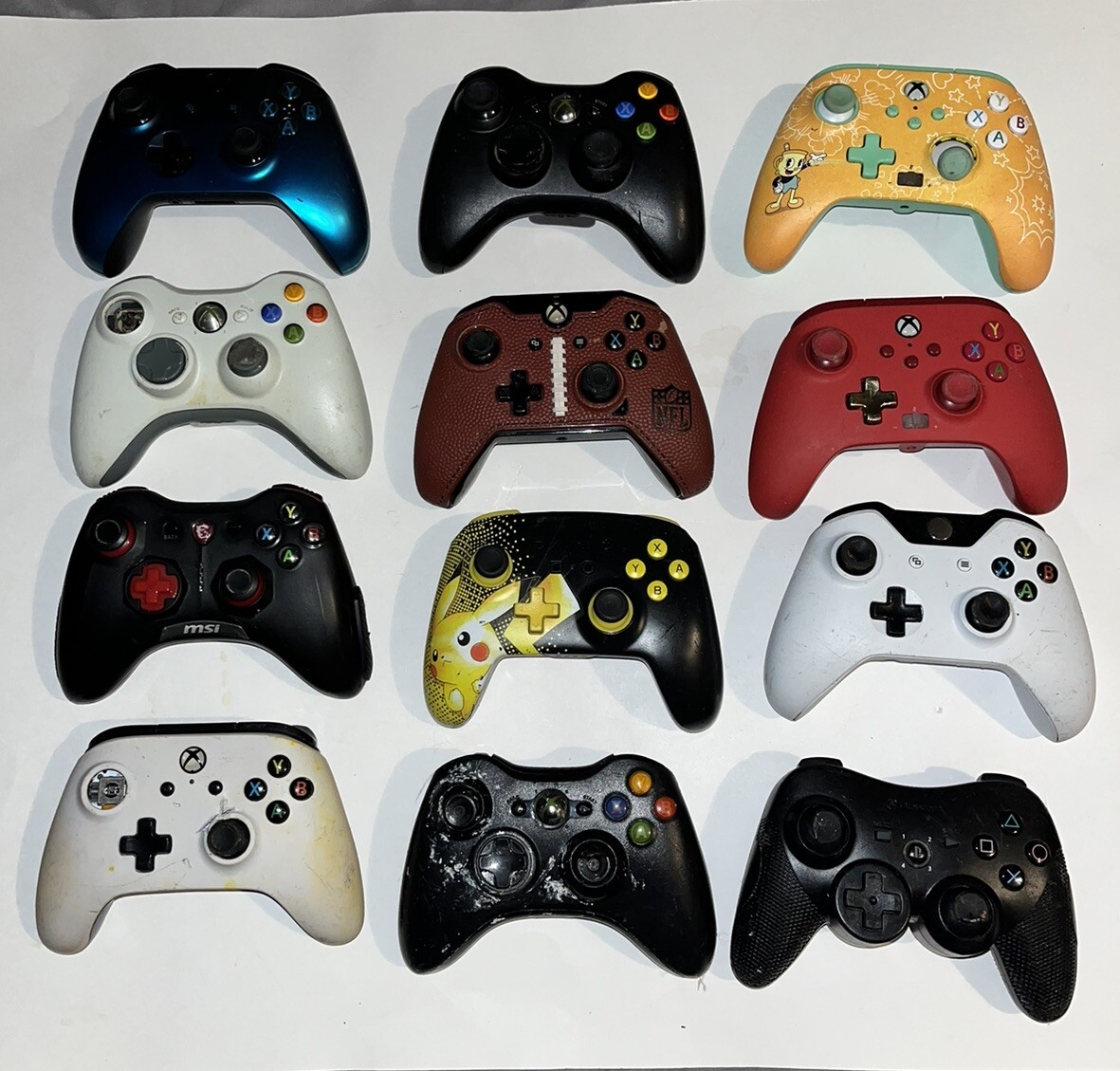 Xbox One Controller Lot of 12 Variety of controllers For Parts or ...