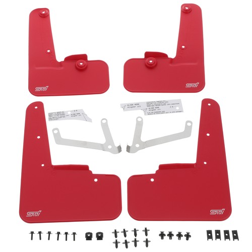 OEM NEW 2023-2024 Subaru WRX Cherry Red STI Splash Guard Mud Flaps ...