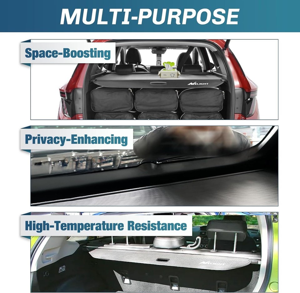 Nilight Retractable Trunk Cargo Cover for Toyota 4Runner 2010-2023 | eBay
