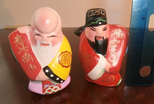 VTG Huishan Hui Shan Mountain Clay Figurines Statues Chinese Folk Art w ...