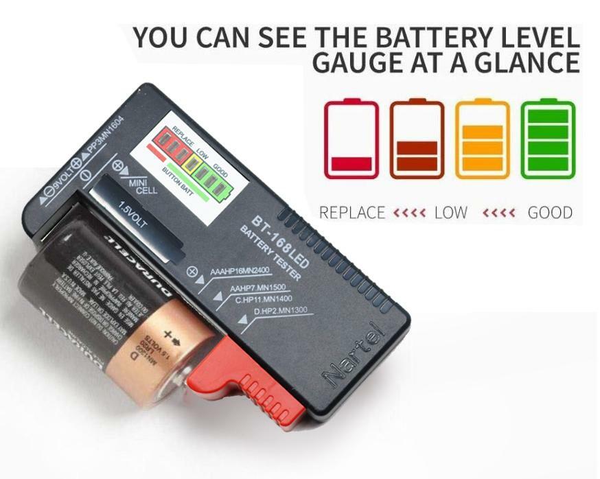 Universal Battery Tester Checker AA, AAA, 9V PP3, 1.5V Am | eBay UK