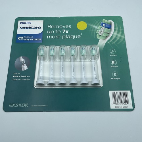 Philips Sonicare C2 Optimal Plaque Control Toothbrush Heads 6-Pack ...