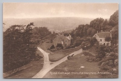 Rose Cottage from the Common, Amberley, sepia postcard, early 1900s | eBay