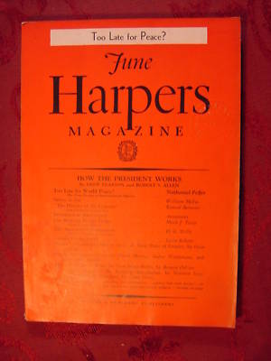 HARPER'S June 1936 G. B. STERN H. G. WELLS OWEN JOHNSON NATHANIEL ...
