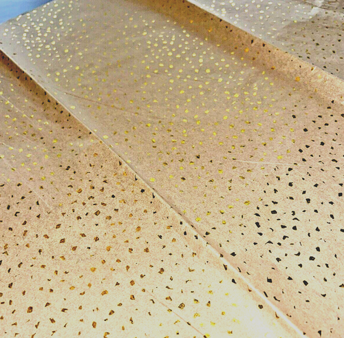 Beige Metallic Gold Fleck Tissue Paper 20 x 20 in Decoupage Grade Craft ...
