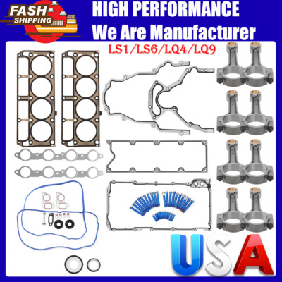 LS Head Gaskets & Main Bearing Set For GM ISUZU LS1/LS6/LQ4/LQ9 4.8/5.3 ...