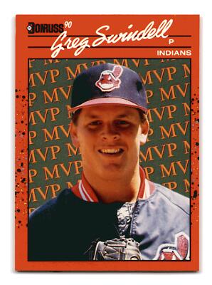 Greg Swindell 1990 Donruss Bonus MVP's #BC-24a Cleveland Indians NM ...