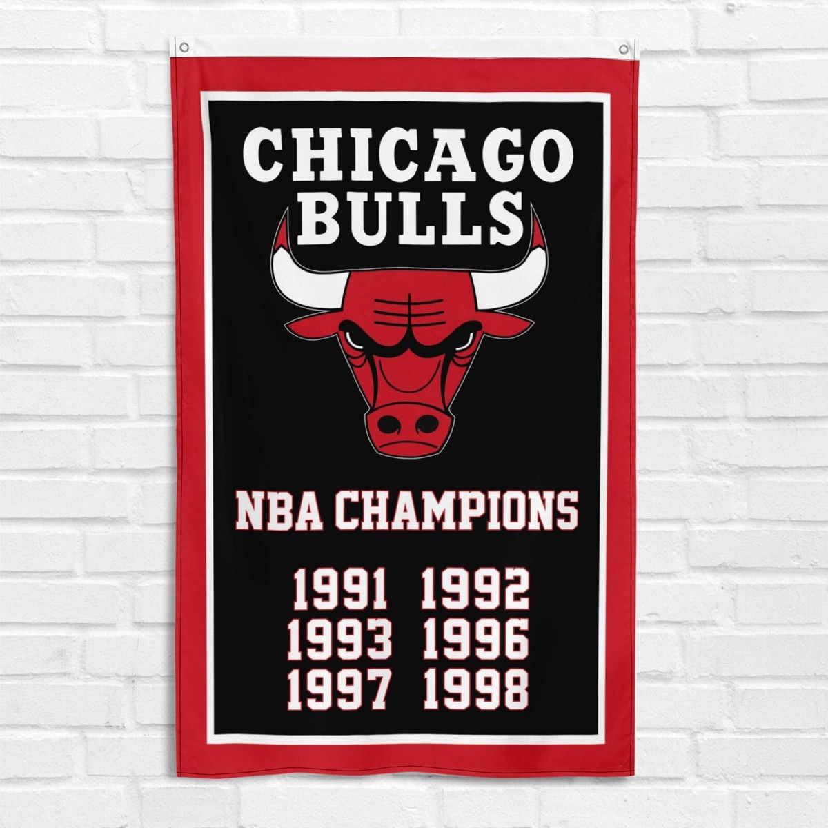 Chicago Bulls Banners Chicago Bulls World Champions Banners Acrylic