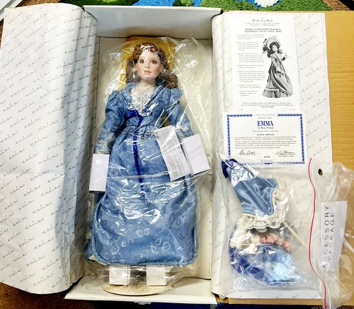 Vintage Victorian Emma Doll With Stand By Rose Pinkul The Danbury Mint ...