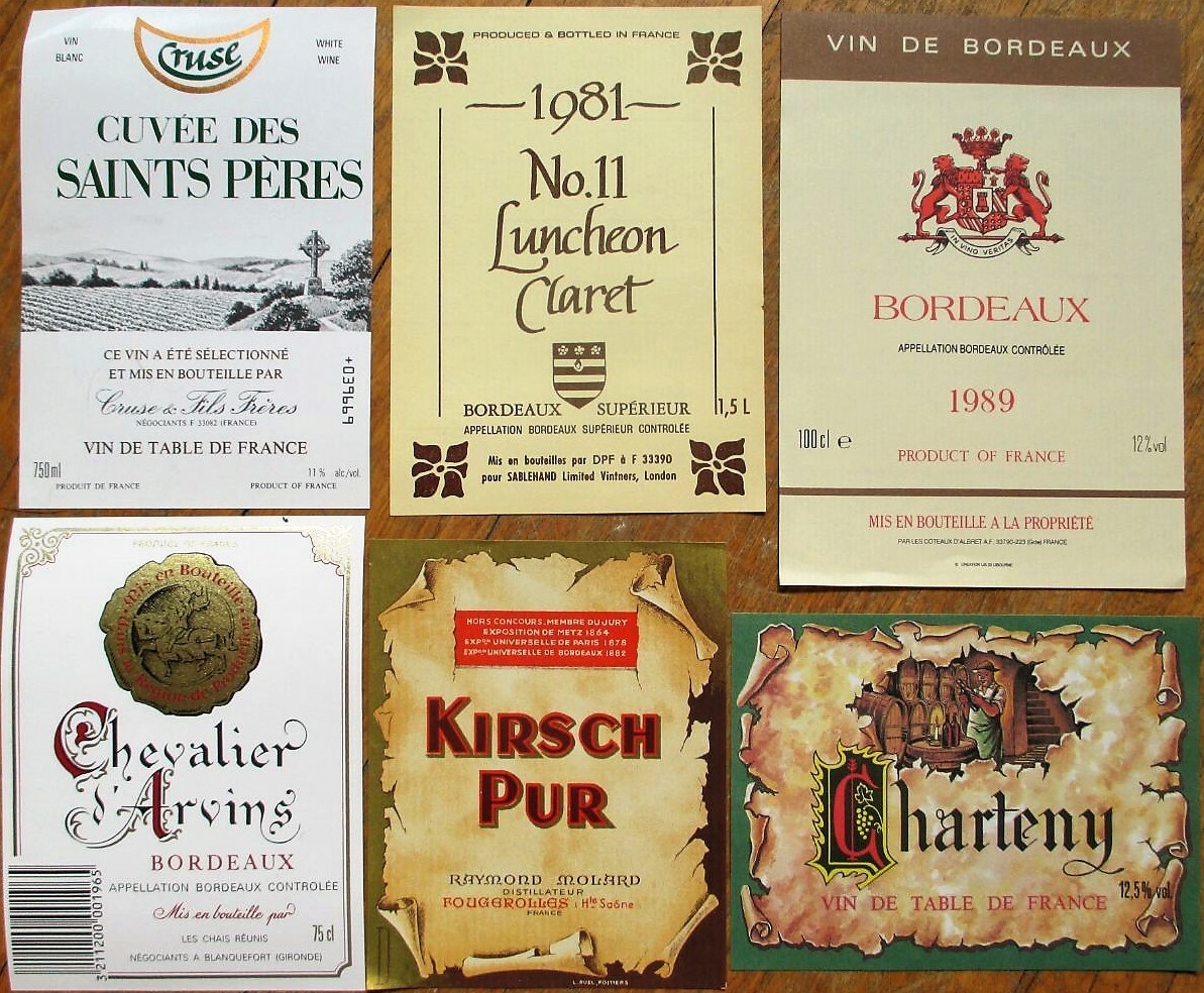 Printable Vintage Wine Labels