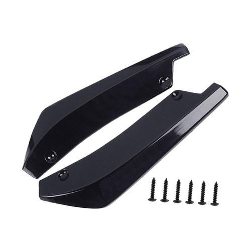 2x Car Rear Bumper Lip Splitter Diffuser Spoilers Universal Canard ...