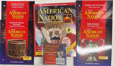 High School US History Student Teacher Edition Test Bundle Homeschool ...