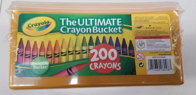 Crayola Ultimate Crayon Bucket 200 Crayons C7118 for sale online | eBay
