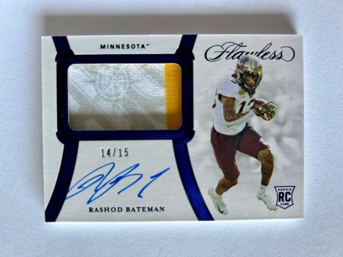 2021 Flawless Rashod Bateman Sapphire Rookie Patch Autograph SSP #14/15 ...