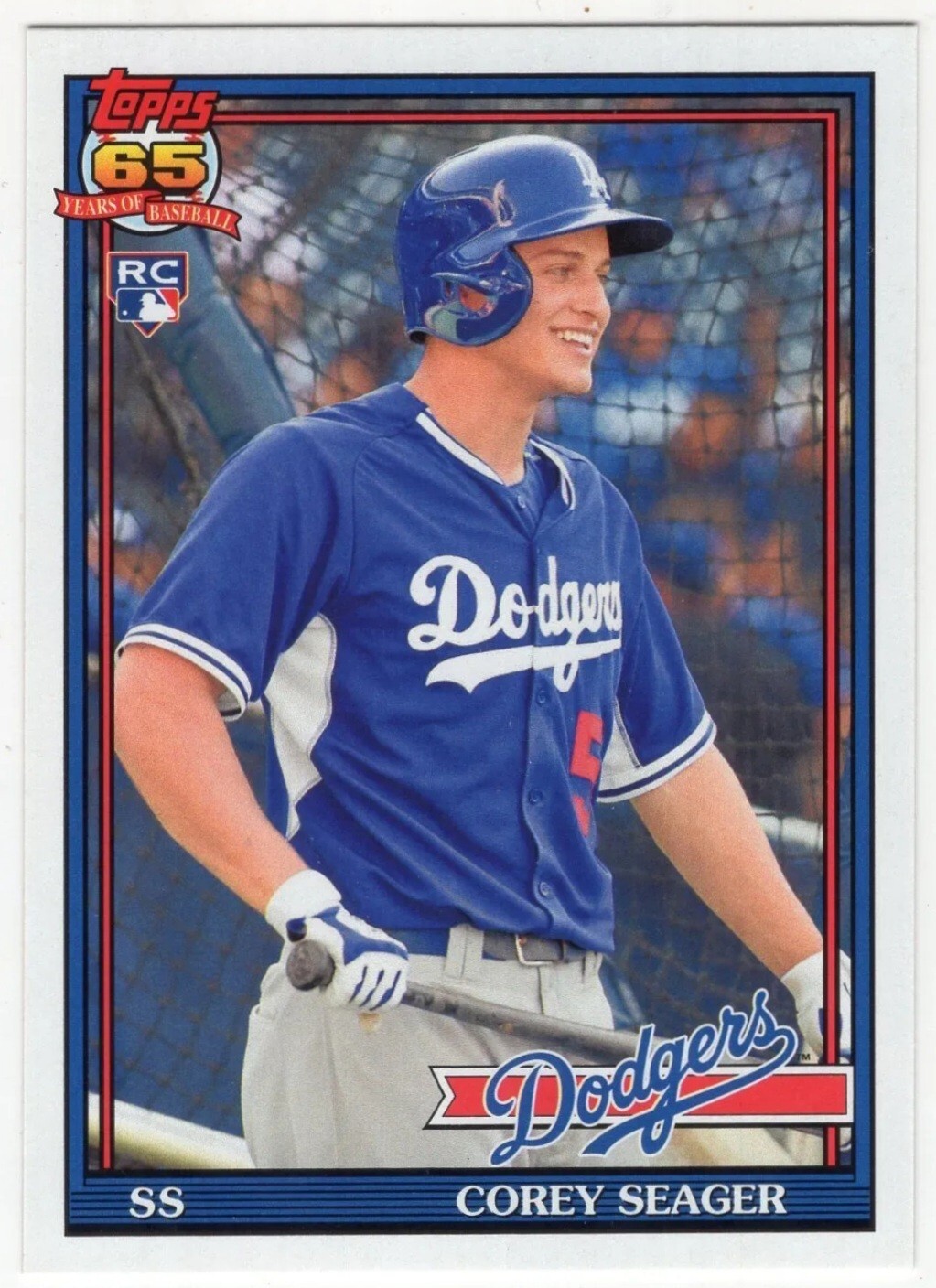 2016 Topps Archives Corey Seager RC Rookie Card #275 Dodgers Texas ...