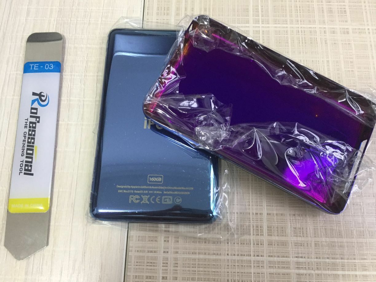 BLUE Metal Rear Back Housing Case Cover For iPod 6th Gen Classic 160GB ...