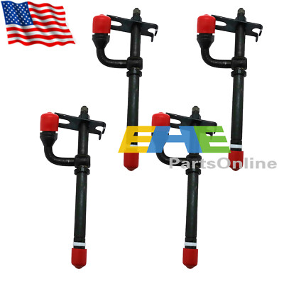 (4) Fuel Injector 27333 AR89564 for John Deere Tractor 1020 1040 1072 ...