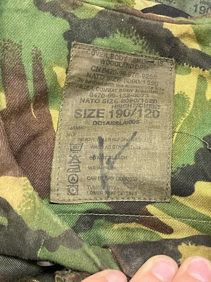 Authentic British Woodland DPM Plate Carrier Vest Cover 190/120 | eBay