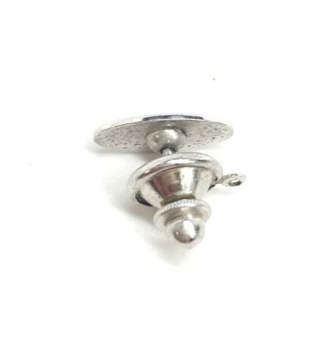 Vintage Jewelry - Oval Knurled Textured Tie Tack - Silver Tone | eBay