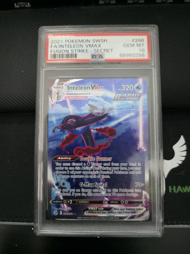 Inteleon VMAX (Alternate Art Secret) 266/264 Swsh08: Fusion Strike Holo ...