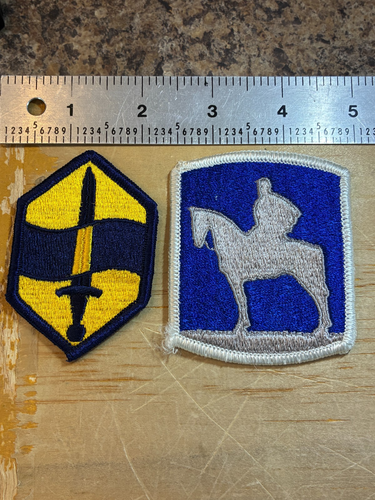 1960s/1970s/1980s? 2-US ARMY PATCHES-187th INF BGD, 460th CHEM BGD ...