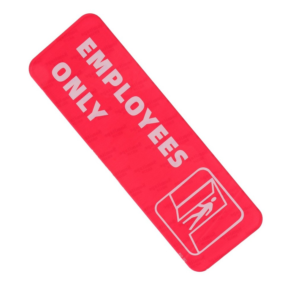 Employee Signage Workplace Safety Employees Only Label Do Not Enter ...