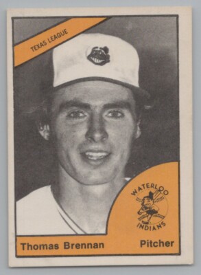 Thomas Brennan 1977 TCMA Waterloo Indians Error Card Texas League | eBay