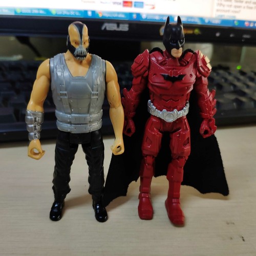 Dc Comics The Dark Knight Rises BATMAN Red & Silver Bane 3.75 Figure ...