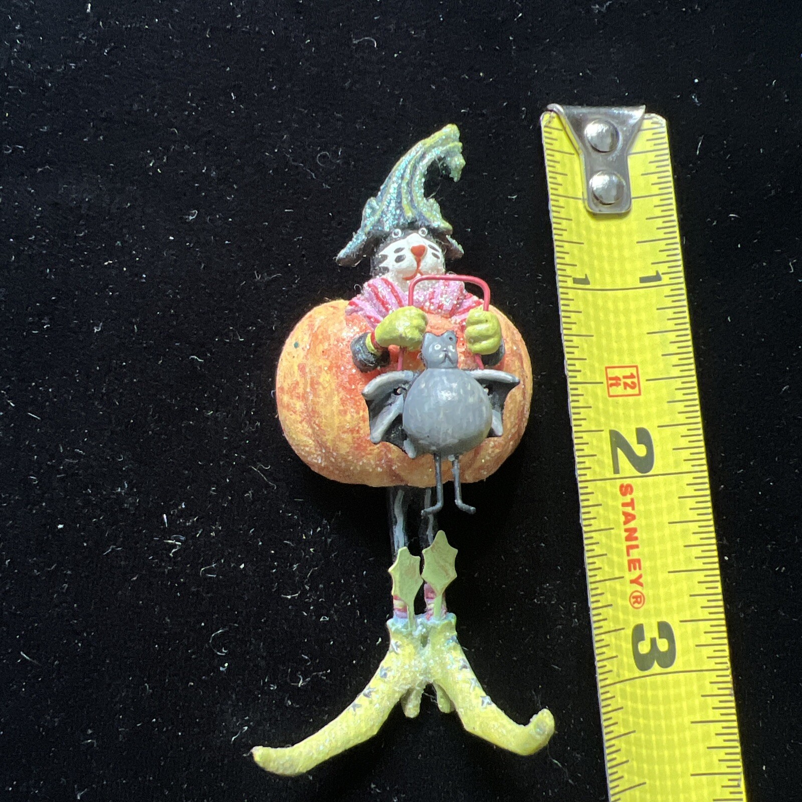 Department 56 Krinkles By Patience Brewster Halloween Pumpkin Cat Pin ...