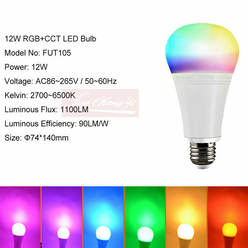 2.4G LED Bulb MR16 GU10 E14 E27 LED lamp smart wireless 6W 9W RGBCCT ...