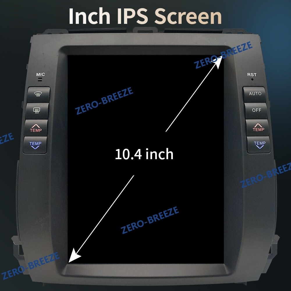 10.4" For Lexus GX470 Car GPS Player Navigation Radio Stereo 2002-2009 ...