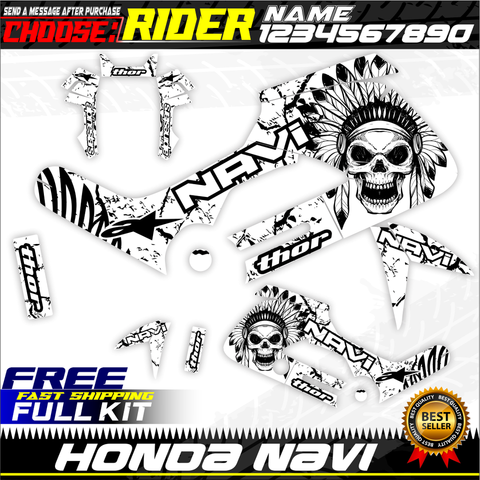 compatible Honda NAVI Kit Graphics Decals Stickers HN-IND | eBay