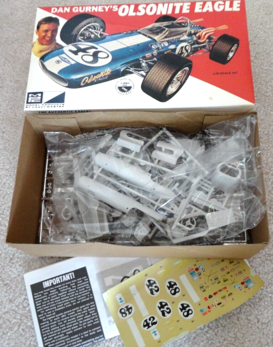 MPC 1/25 Scale 802-170 Dan Gurney's Olsonite Eagle Unbuilt Vintage ...