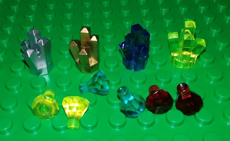 *NEW* Lego Crystals Jewels Gems Diamonds Treasure for Minifigs Figs ...