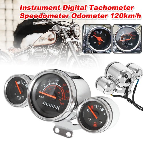 Motorcycle LCD Digital Odometer Speedometer Tachometer Gauge Assembly ...