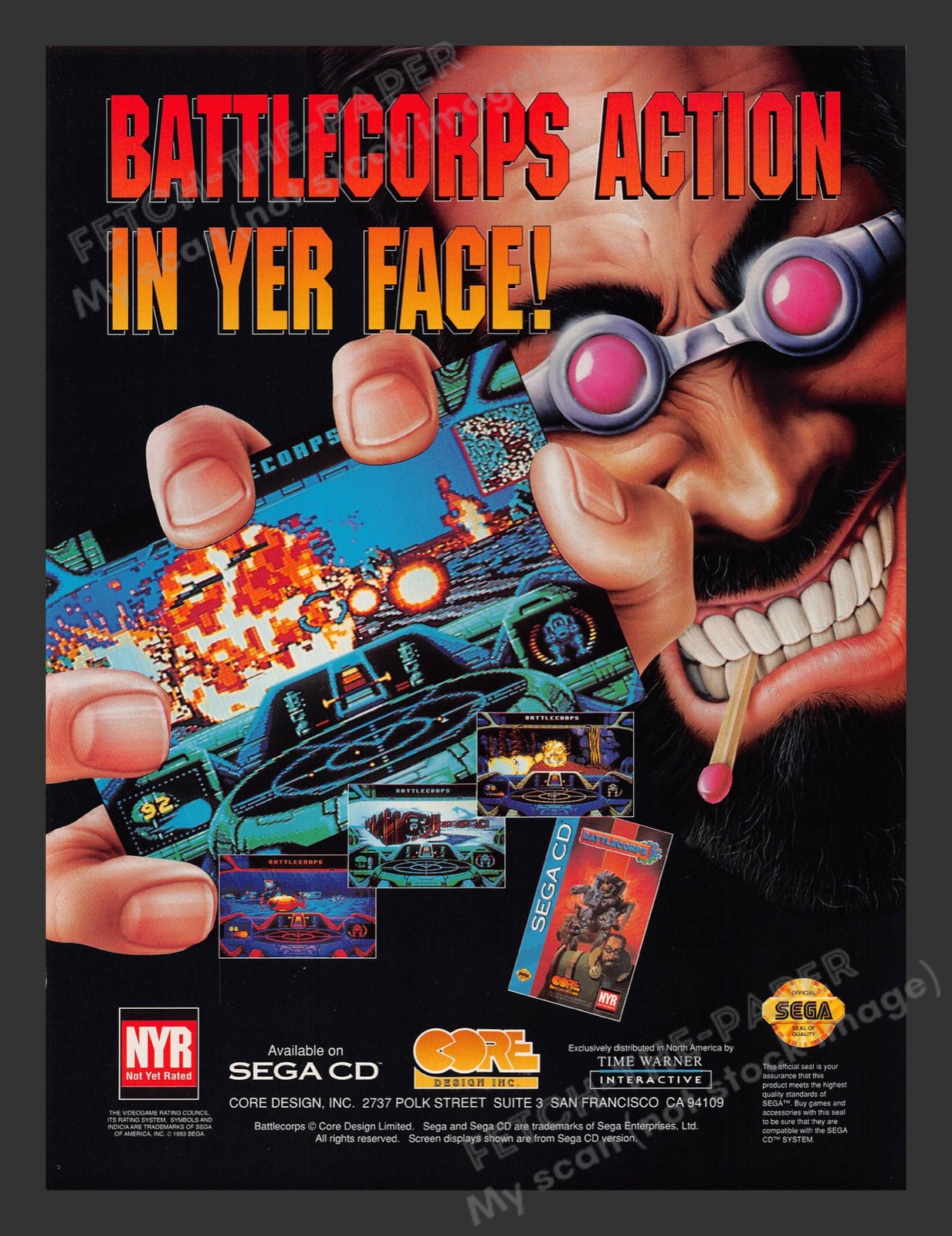 Battlecorps Sega Video Game 1990s Print Advertisement Ad 1994 | eBay