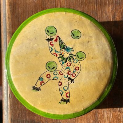 Vintage Jerywil Hand-painted Clown Design Wooden Box - Multicolor ...