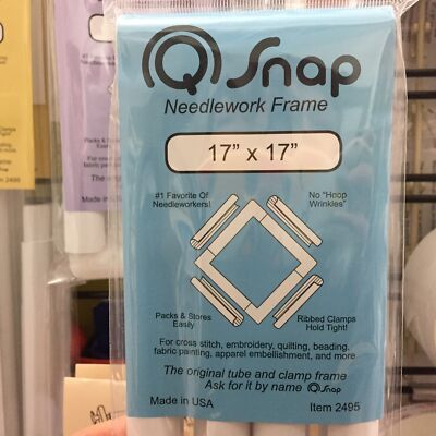 Q Snap 17" x 17" needlework frame cross stitch quilting embroidery ...