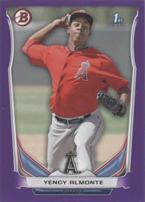 2014 Bowman - Prospects Yency Almonte #BP93 Purple (RC) for sale online ...