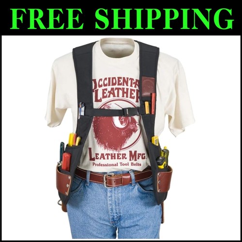 Adjustable Leather Tool Vest with Dri-Lex Lining for Ultimate Comfort ...