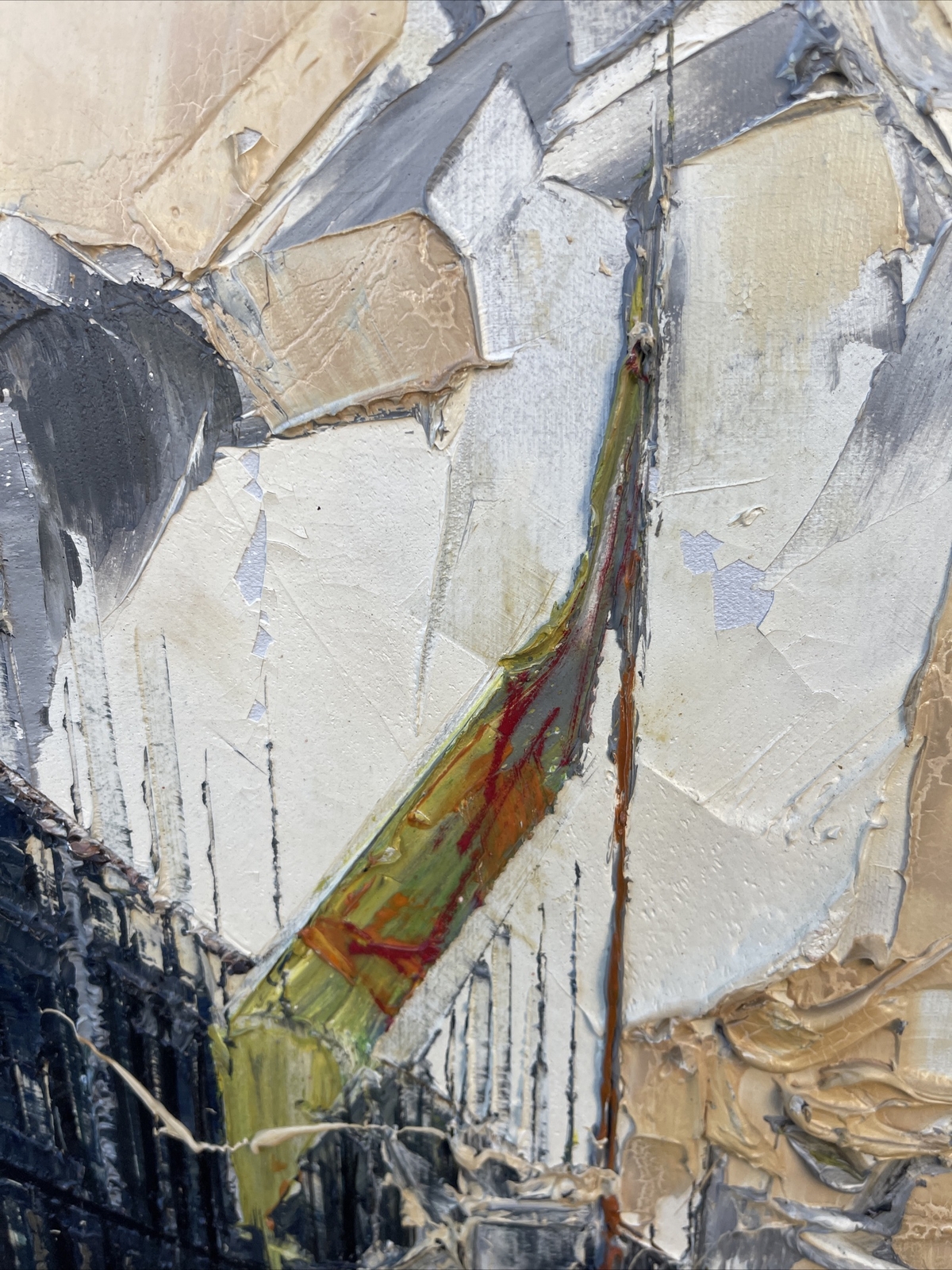 Regis de Bouvier de Cachard Abstract Expressionism Street Scene Oil ...