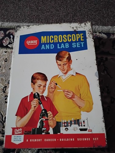 Vintage Gilbert Microscope and Lab Set Metal Case 1960s Kids Toy ...