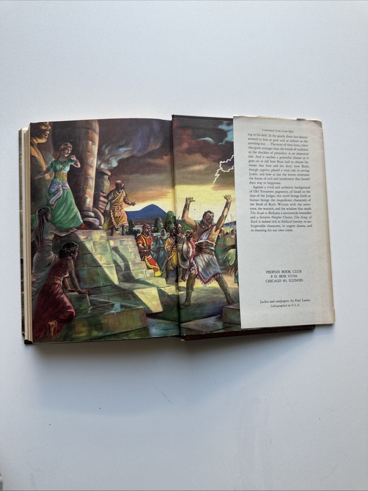 1954 The Song Of Ruth Frank G. Slaughter Biblical Novel Old Testament ...