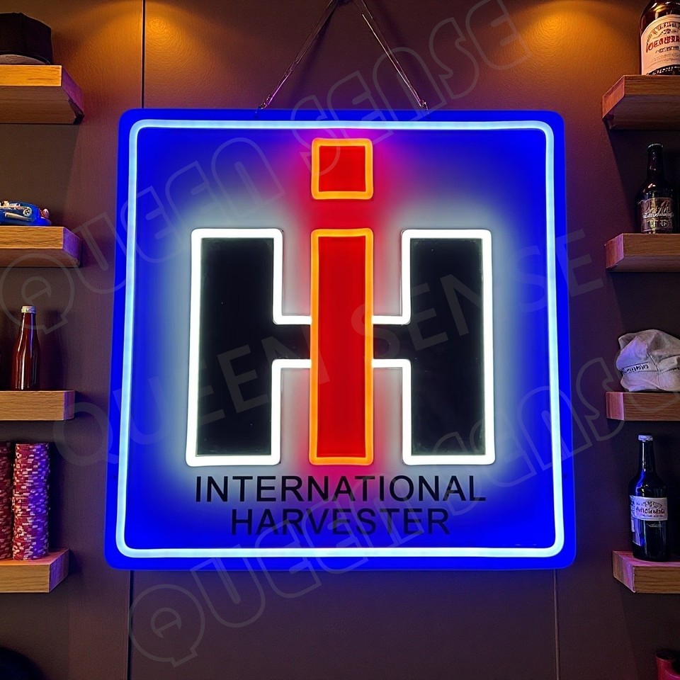 16"x16" Case IH International Harvester LED Neon Sign With Dimmer USB ...