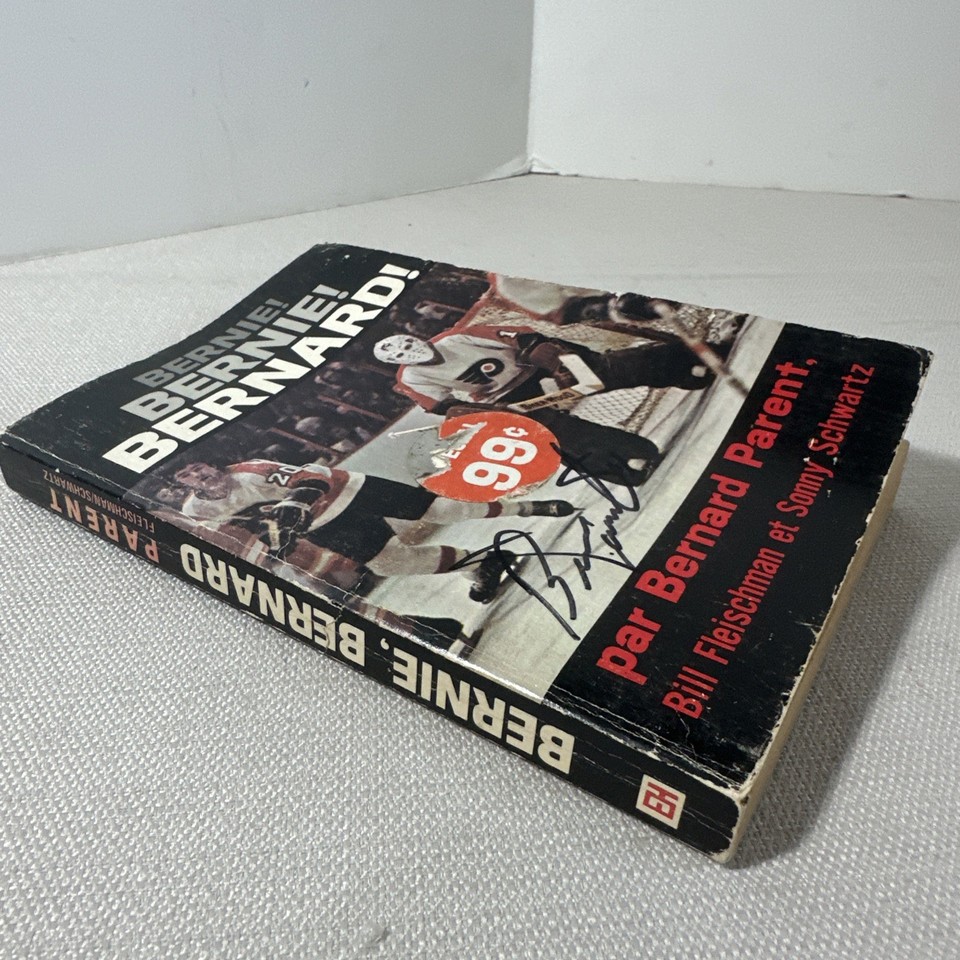 SIGNED BERNIE BERNIE BERNARD PARENT PHILADELPHIA FLYERS | eBay